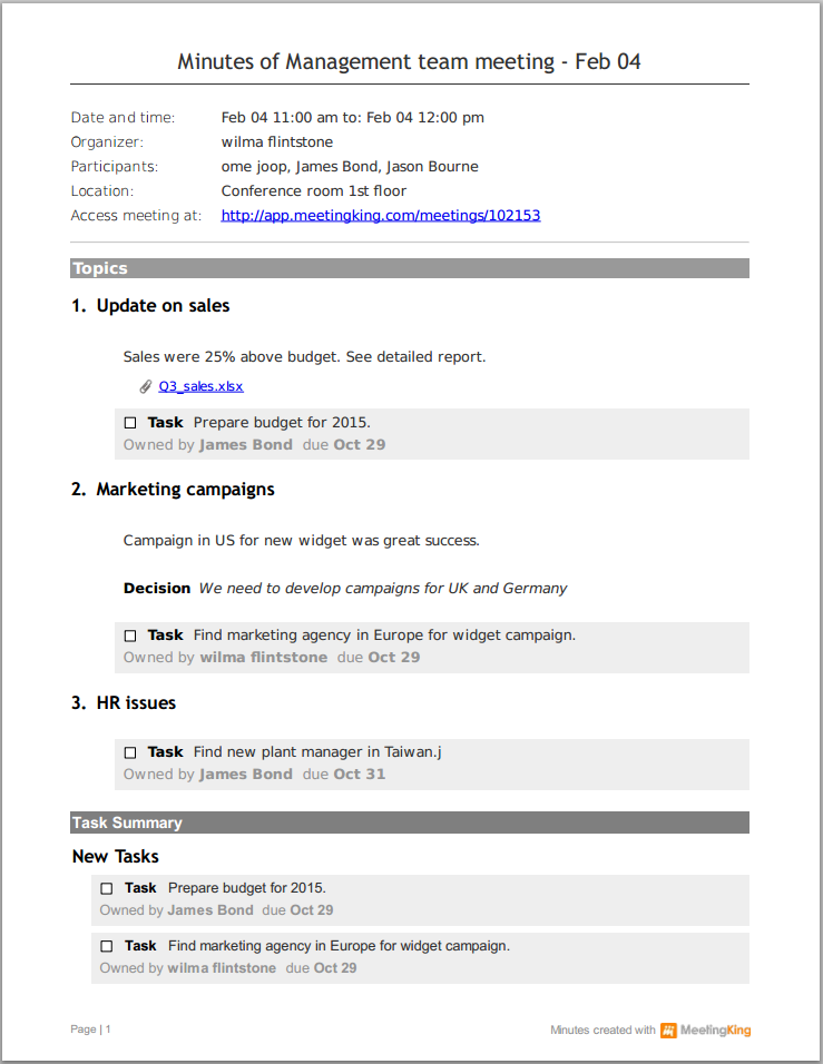 Sharing And Emailing Agenda Minutes MeetingKing IPad 1