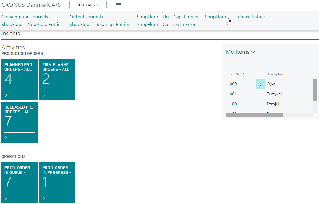 ShopFloor Time & Attendance - ShopFloor Planning & Execution - 1