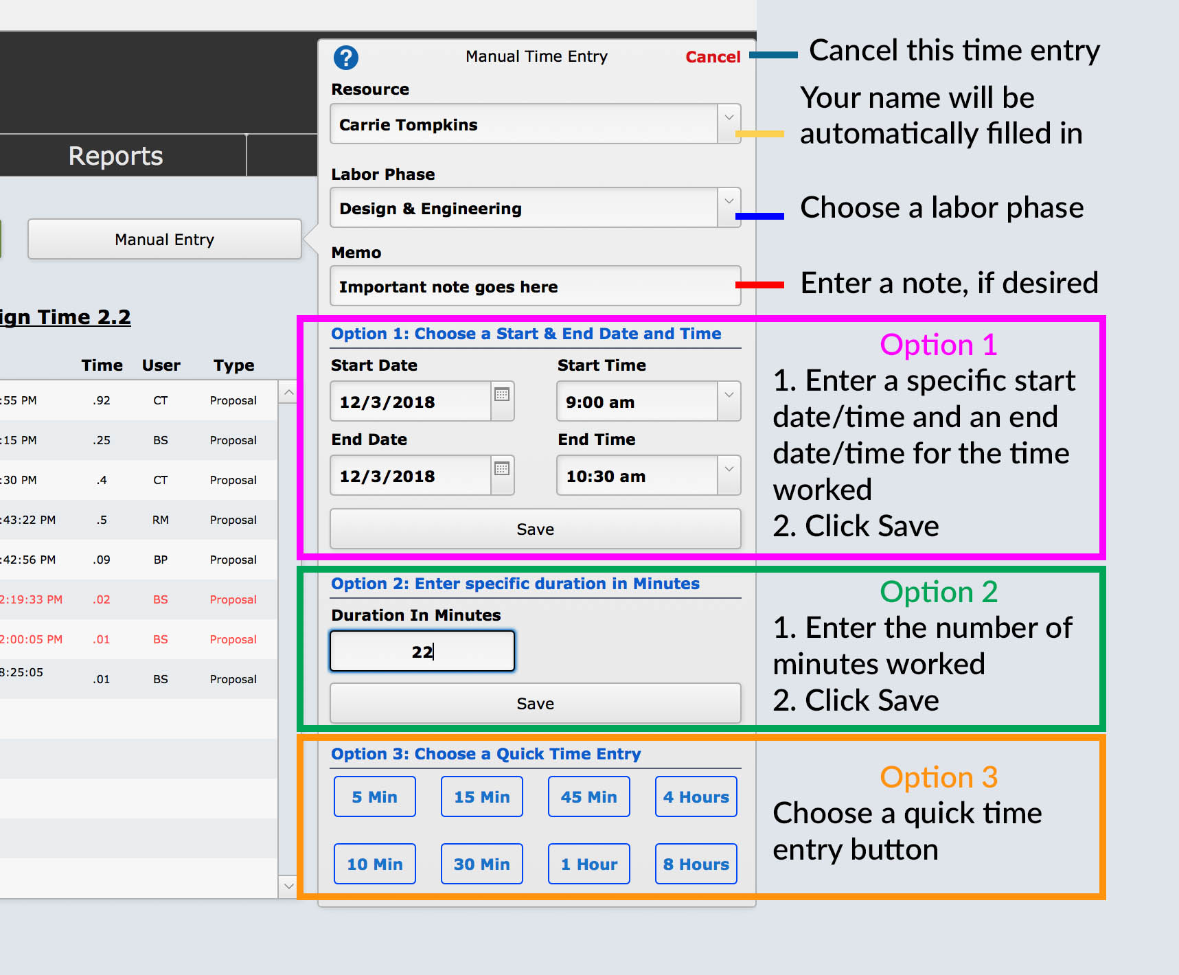 Time (tab) - iPoint Control - 1