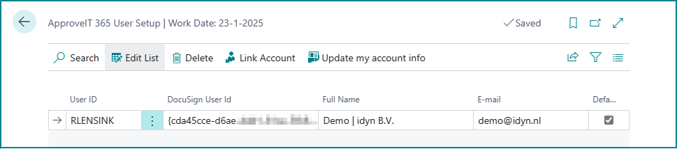 ApproveIT User Setup - ApproveIT - 365