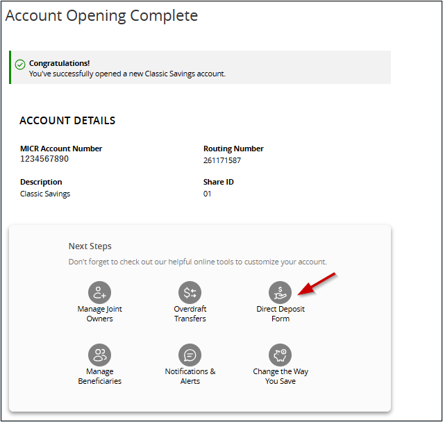 Open an Account - Digital Banking User Guide - 1