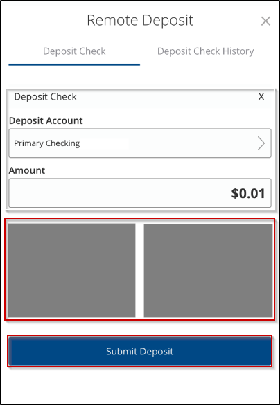 Deposit a Check - Digital Banking User Guide - 1