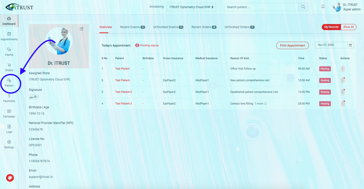 Add a new patient - iTRUST - iTRUST