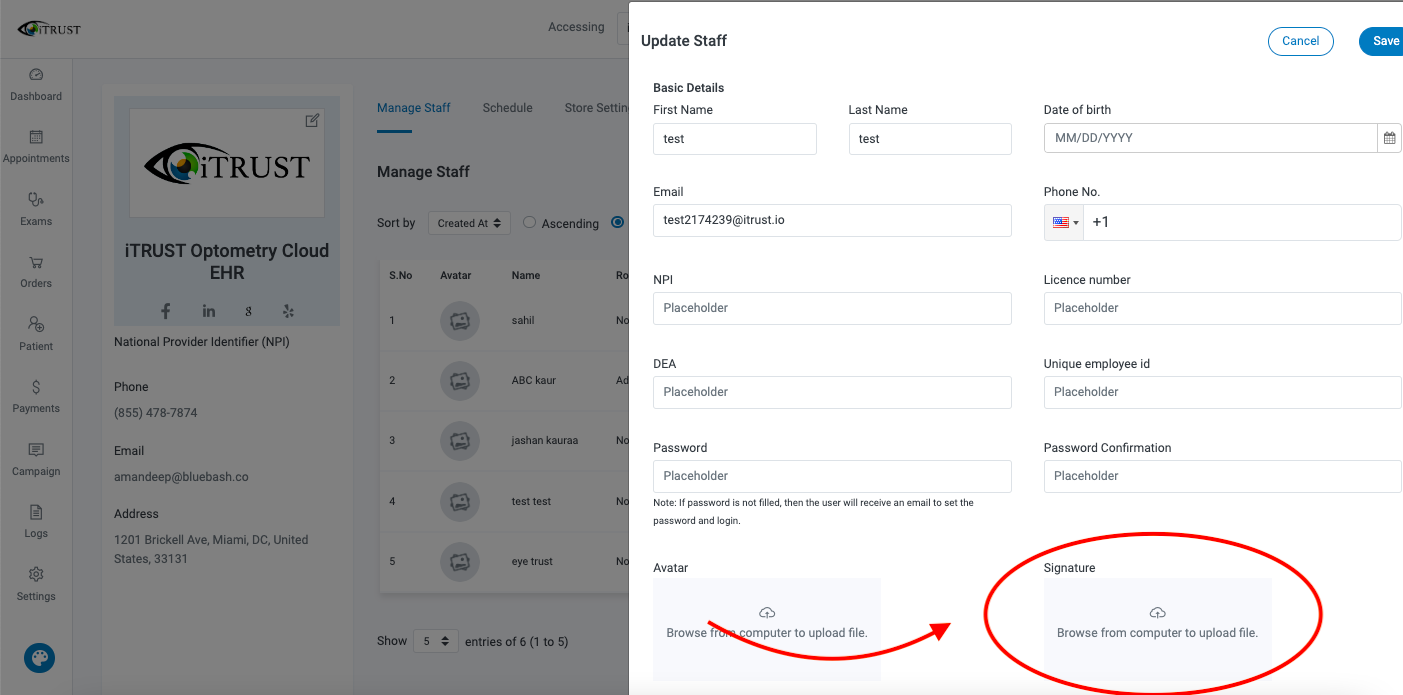 Add Doctor Signature - iTRUST - iTRUST