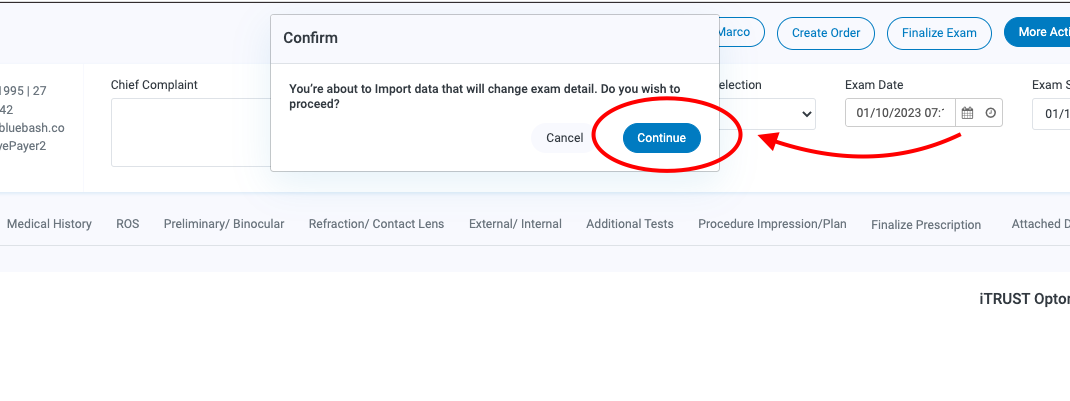 Set up to a integrate Marco device - iTRUST - iTRUST