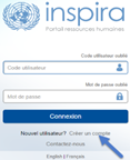Créer un compte inspira - Manuel des candidats - 1