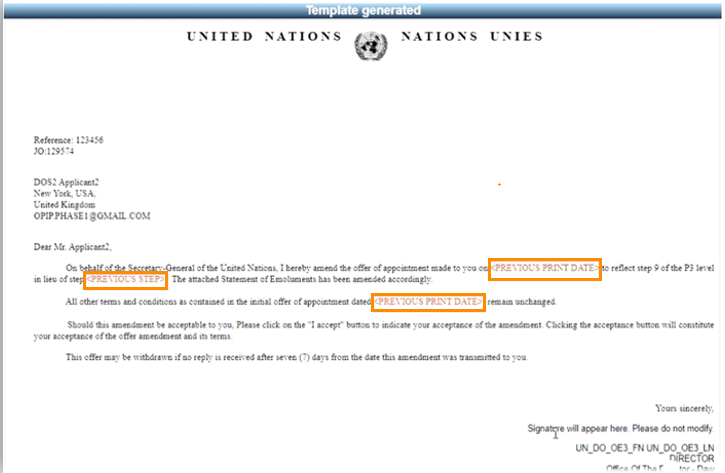 Amending an Online Offer - Onboarding and Staff Movements Manual - 1