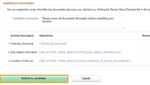 Submitting the Offer Documents Package to the candidate - Onboarding ...