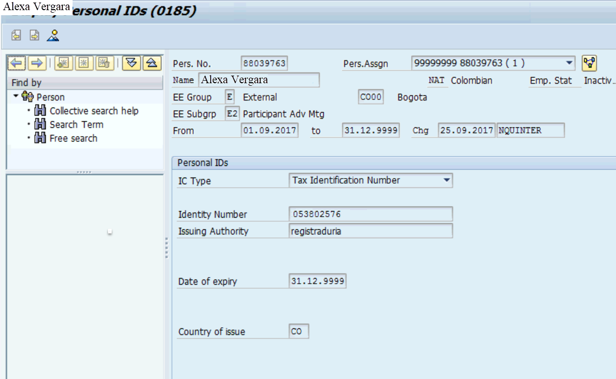 Tax ID - Umoja HR Mini-Master - 1