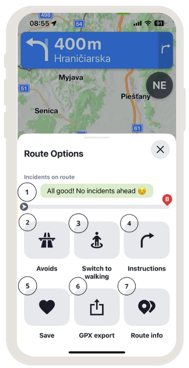 Route Options - Sygic GPS Navigation - 25