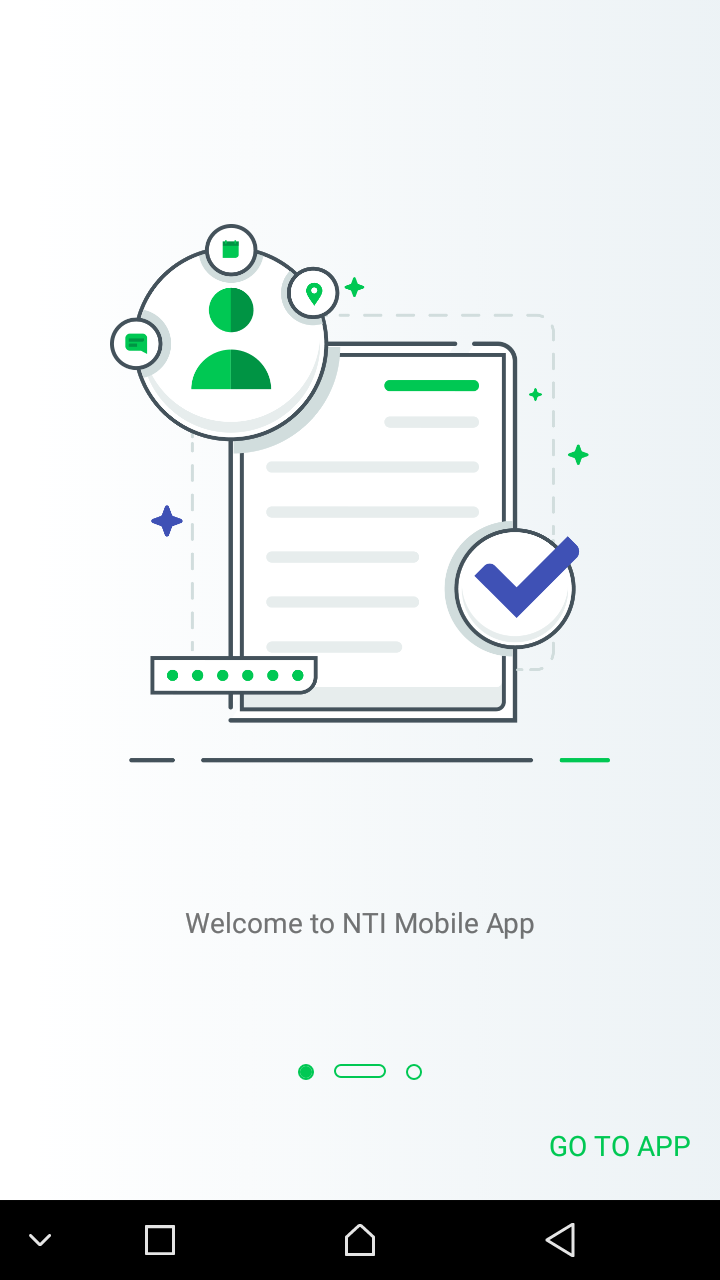Starting a new application - myNTI Mobile App Guide - 1